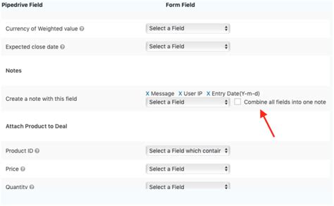 Map Multiple Fields Into One Note Help For Wordpress