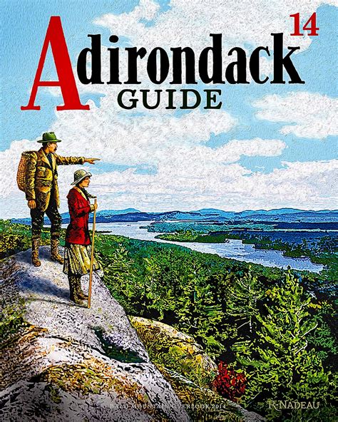 Adirondack Art Guide Print 2014 Bald Mountain Overlook 8x10