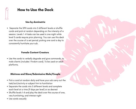 The Submissive Male Humiliation Sex Bundle Includes Femdom Cards Humiliation Tasks Small