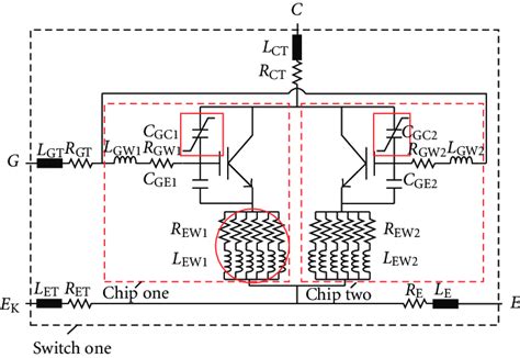 Parasitic Elements Of One Switch Inside An Igbt Module Download Scientific Diagram