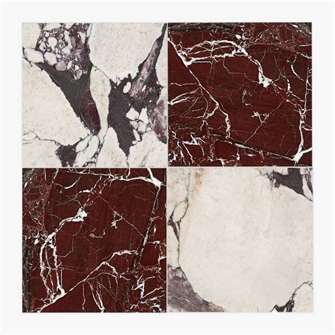 Calacatta Viola Rosso Levanto Polished 12x12 Marble Checkerboard Tile