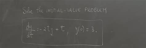 Solved Some The Inital Value Problemdydt 2tyty03