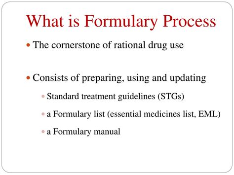 Ppt The Formulary Process Powerpoint Presentation Free Download Id