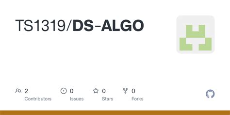 Github Ts1319ds Algo