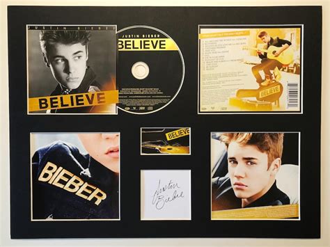 Justin Bieber Believe Album Display Deluxe Etsy