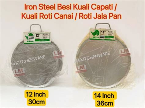 Iron Steel Besi Kuali Capati Kuali Roti Canai Kuali Roti Jala