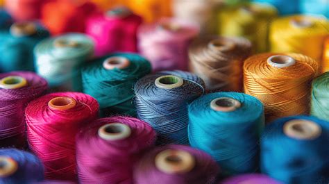 A Close Up Domestic Sewing Background Selective Focus Technique View