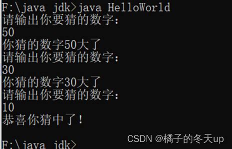 Java实现猜数字游戏 CSDN博客