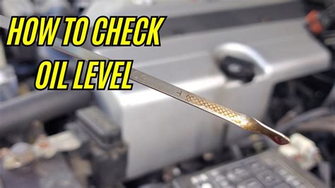 How To Properly Check Your Oil Level Youtube