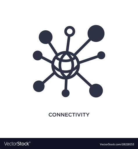 Connectivity Icon On White Background Simple Vector Image