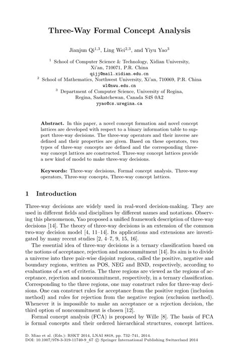 Pdf Three Way Formal Concept Analysis