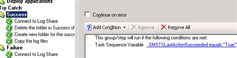 it evangelist sccm 2012 how to catch errors in task sequence