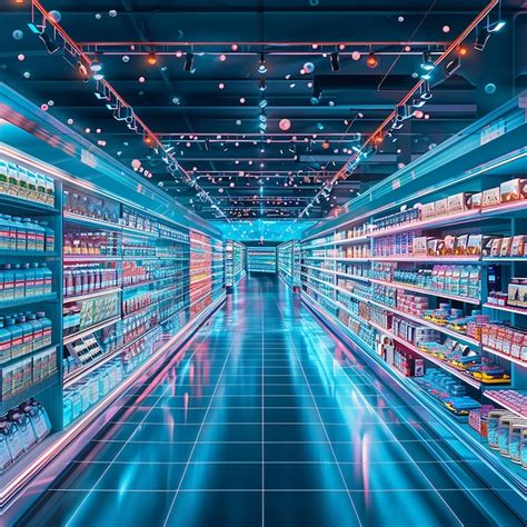 Premium Photo Iot In Retail Smart Store Shelves For Realtime Inventory Management