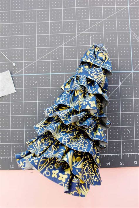 Styrofoam Christmas Tree Covered With Fabric See Kate Sew