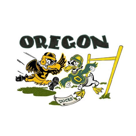 Iowa Vs Oregon Oregon Football Drawing University Of Oregon Mascot