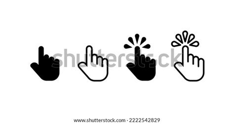 Pointer Cursor Mouse Icon Clicking Cursor Stock Vector Royalty Free Shutterstock
