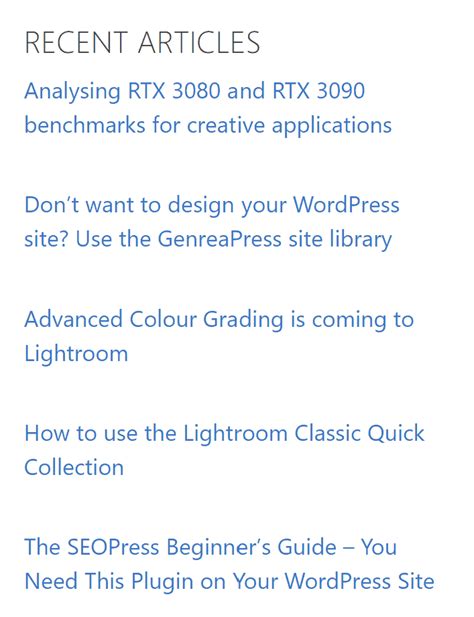 How To Reduce The Margin Of Wp Show Posts In A Sidebar
