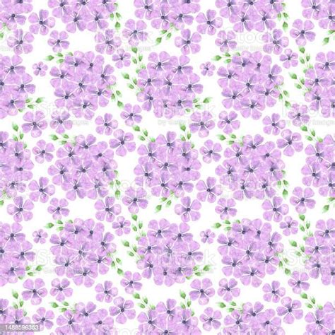 보라색 추상 수국 꽃다발 꽃 원활한 패턴입니다 손으로 그린 수채화는 흰색 배경에 분리되어 있다 선물 포장 배너 섬유 직물 벽지 0명에 대한 스톡 벡터 아트 및 기타 이미지