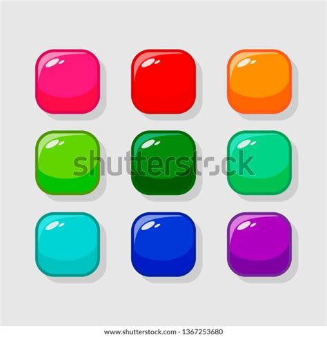 Buttons Menu Interface Mobile Applications Games Stock Vector Royalty