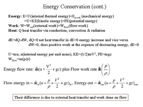 Energy Conservation Bernoullis Equation Integration Of Eulers Equation