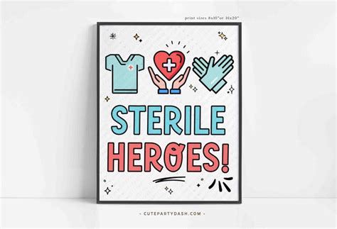 Sterile Processing Week Printable Poster Instant Download Printable Spd