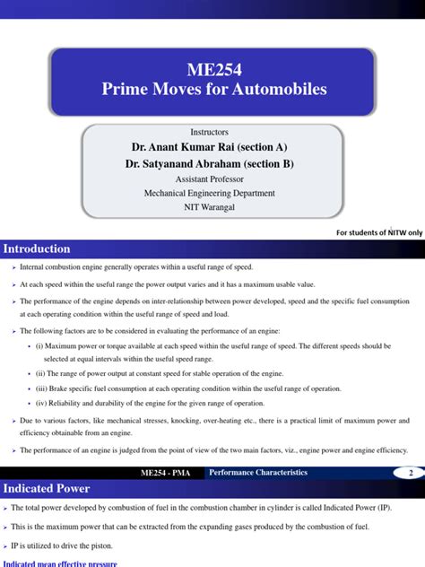 5 Performance V01 Pdf Engines Physical Sciences