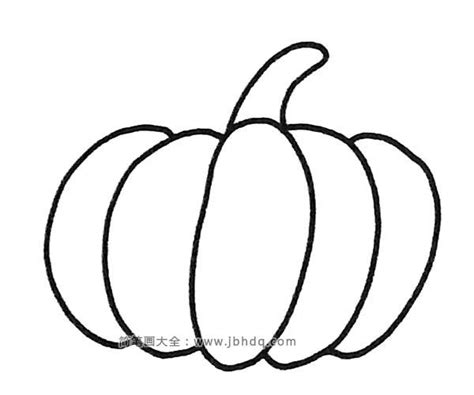 南瓜简笔画头像 简笔画图片大全 普车都