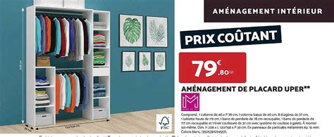 Promo Aménagement De Placard Uper Chez Bricomarché 123cataloguefr