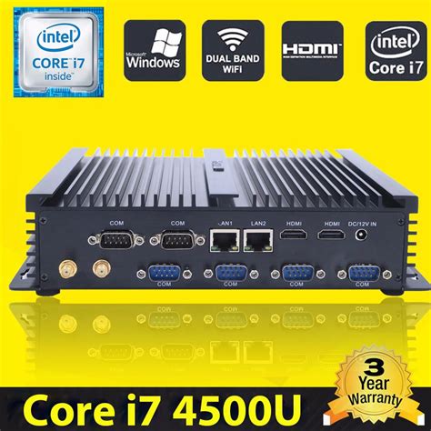Hystou Fanless Industrial Mini Pc Win10 Intel Core I7 4500u 2intel Gigabit Lan 6rs232 Rugged