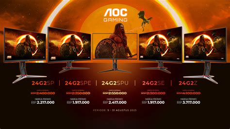 Banjir Diskon Salah Satu Monitor Gaming Ips Terbaik Aoc G Spe Turun Harga