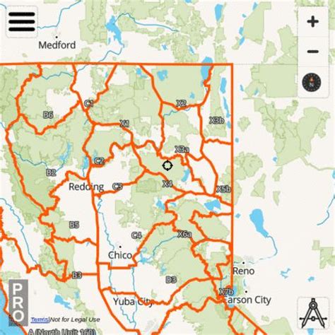 Deer Hunt Zones California Hunting Topo Maps