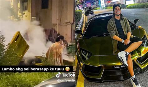 Lamborghini Berasap Tepi Jalan Syamsul Yusof Tenang Hisap Rokok