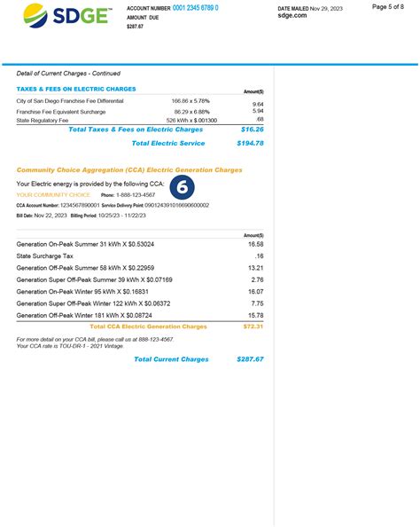 New Understanding Your Cca Bill San Diego Gas And Electric