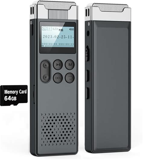 Gravador Digital Ativado Por Voz De 80 Gb Com Reprodução Gravador De áudio E Voz Para