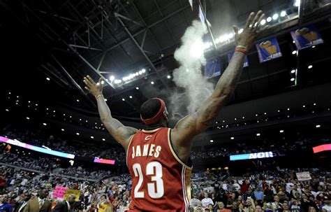 Lebron James Chalk Toss Poster