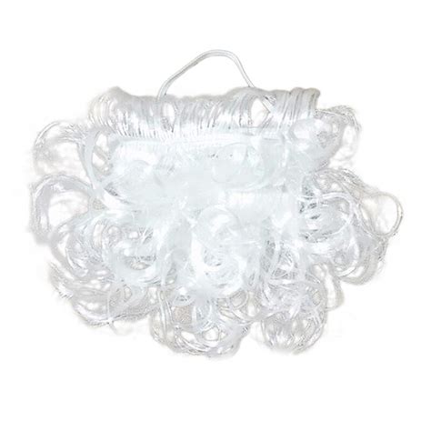 1 Set White Christmas Santa Claus Curly Beard Sant Grandado