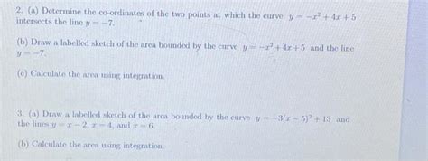 Solved A Determine The Co Ordinates Of The Two Points Chegg