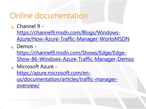 Microsoft Azure Traffic Manager Pptx