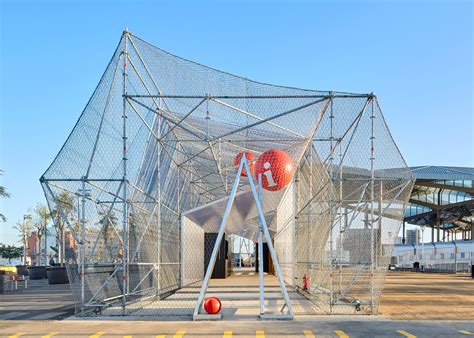 Peris Toral Arquitectes Uses Scaffolding To Create Temporary Pavilion
