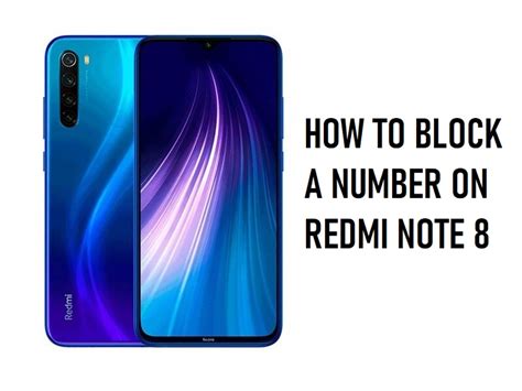 How To Block A Number On Redmi Note 8