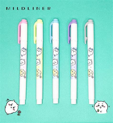 제브라 제브라 마일드 라이너 치이카와 먼작귀 형광펜 5색 시리즈 위시버킷