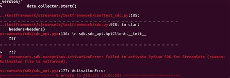 Failed To Activate Python Sdk For Streamsets Reason Activation File Is Malformed · Issue 66