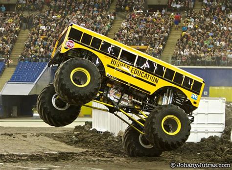 Monster Jam School Bus Monster Truck At Brooklyn Gonzales Blog