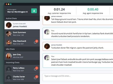 Chat Interface Interface Web Design Chat
