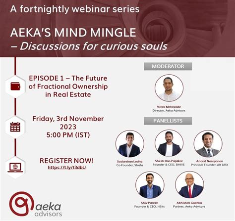 Vivek Mehrwade On Linkedin Aekaadvisors Aekawebinarseries