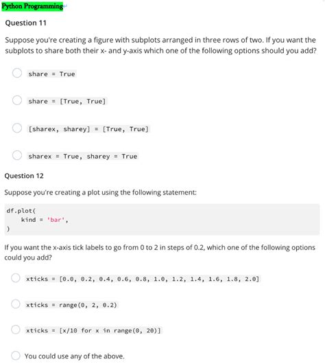 Solved Python Programming Question 11 Suppose Youre