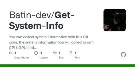 Github Batin Devget System Info You Can Collect System Information With This C Code The