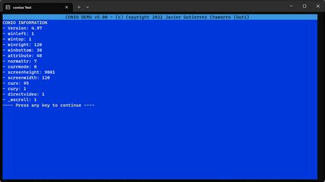 Github Javiergutierrezchamorroconiox Coniox Is A Conio Library Replacement That