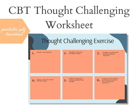 Cognitive Behavioral Therapy Worksheets