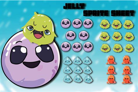 Jelly Sprite Sheet Game Sprites
